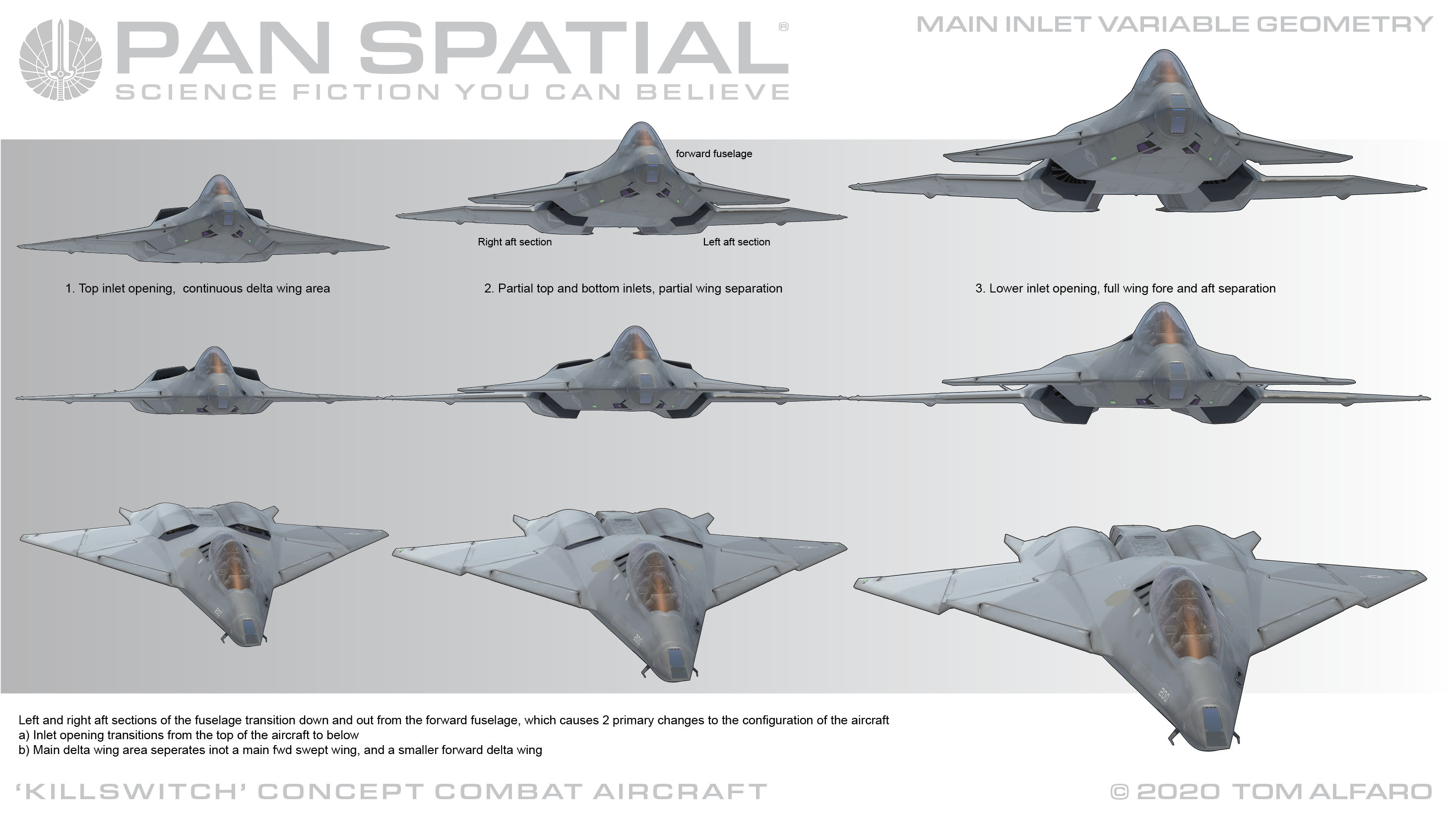 PAN SPATIAL Aerospace Concept Design - Killswitch Concept Combat ...