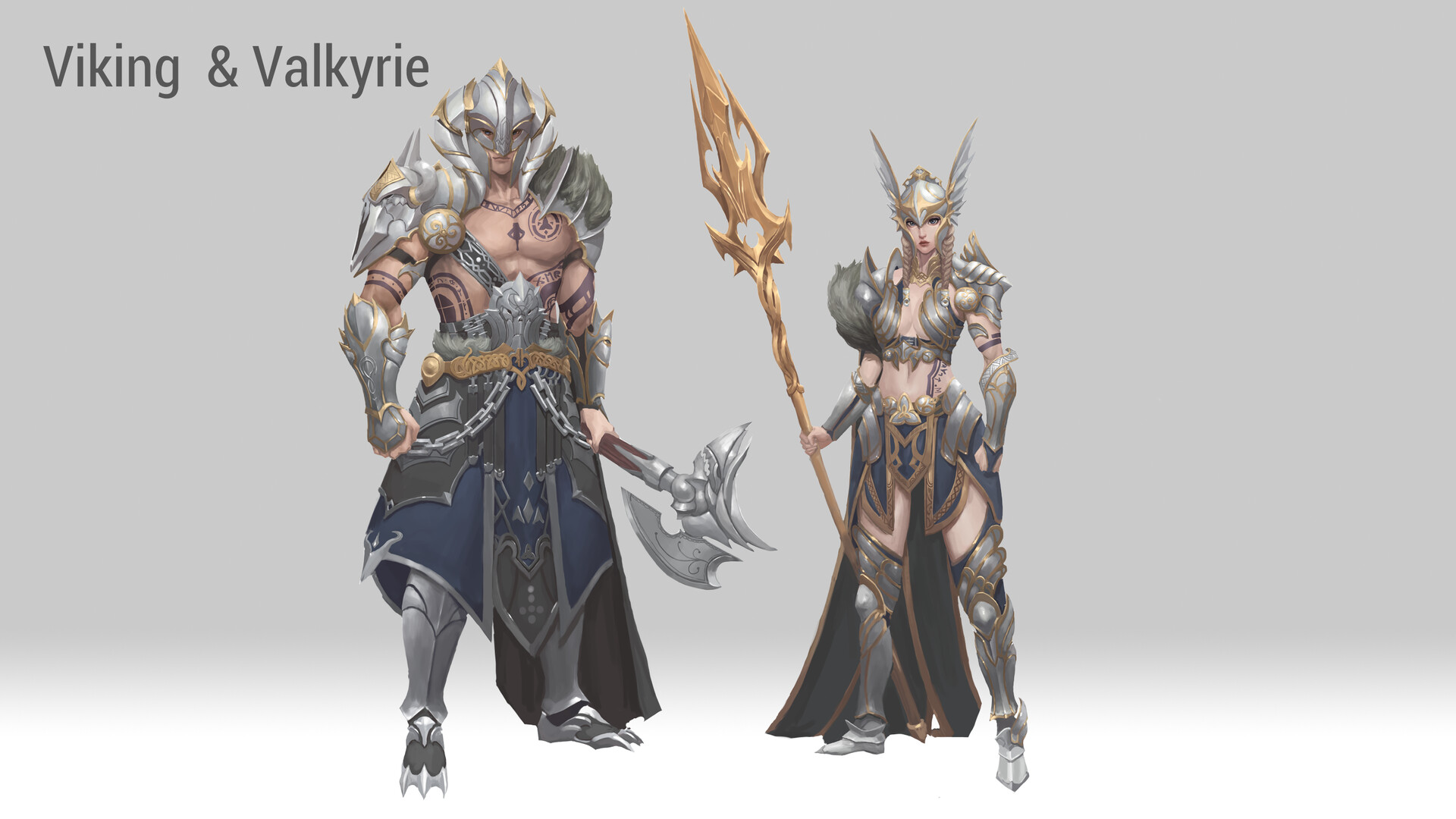 ArtStation - viking&valkyrie