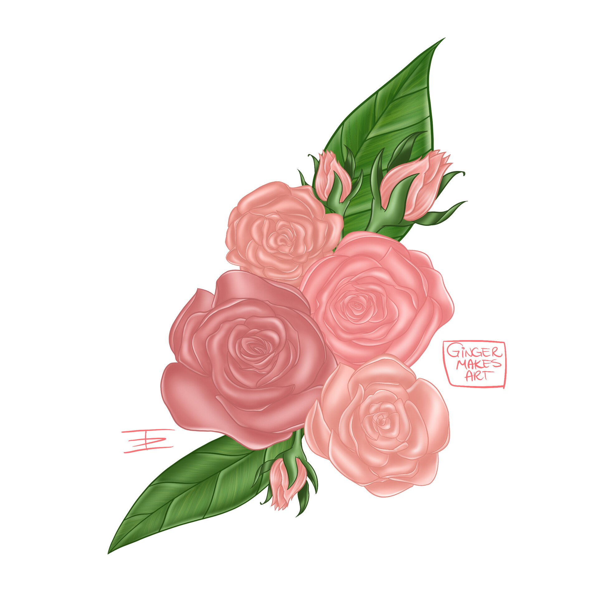 ArtStation - Rose Arrangement 1