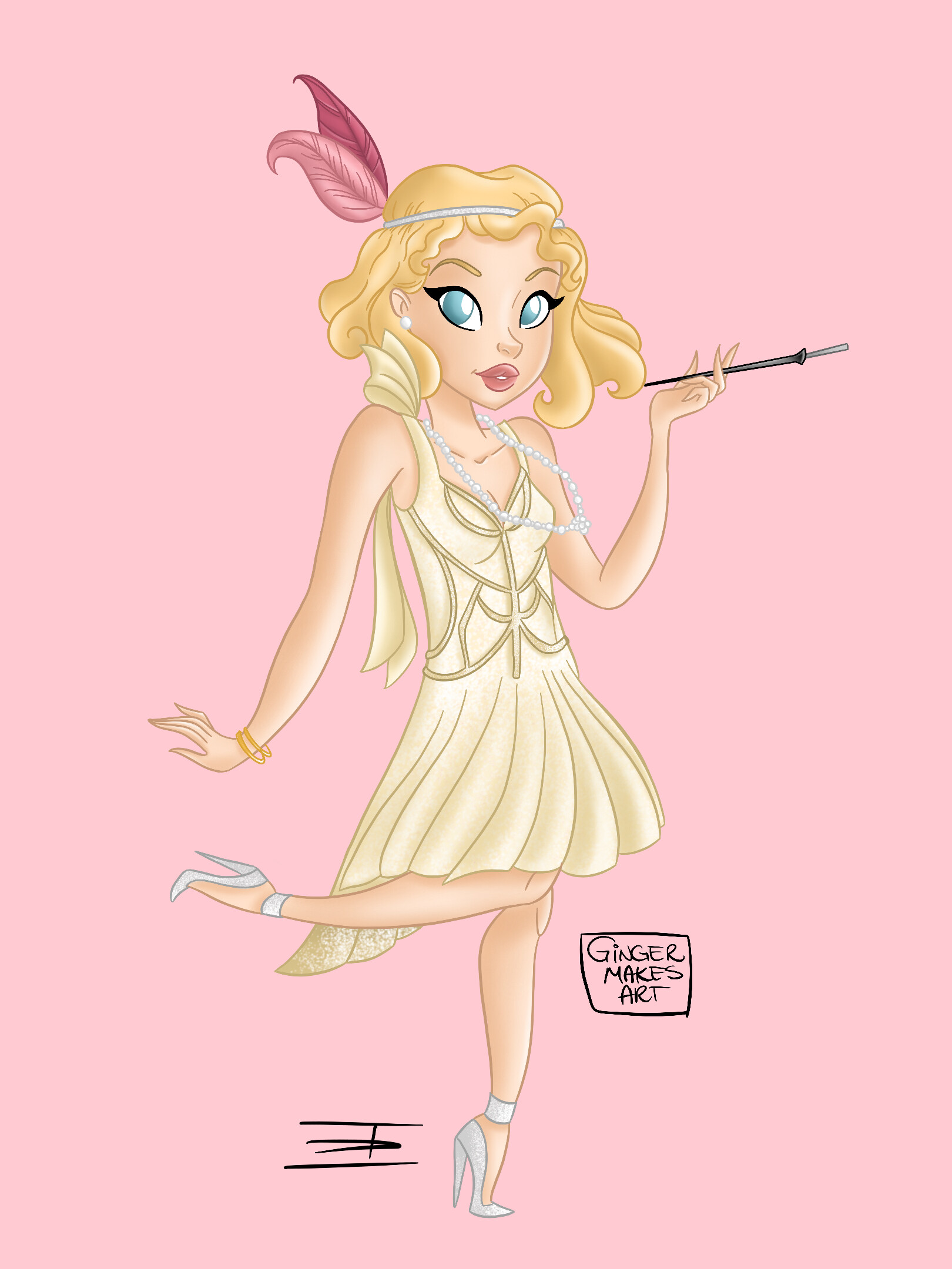 Flapper Girl Cartoon