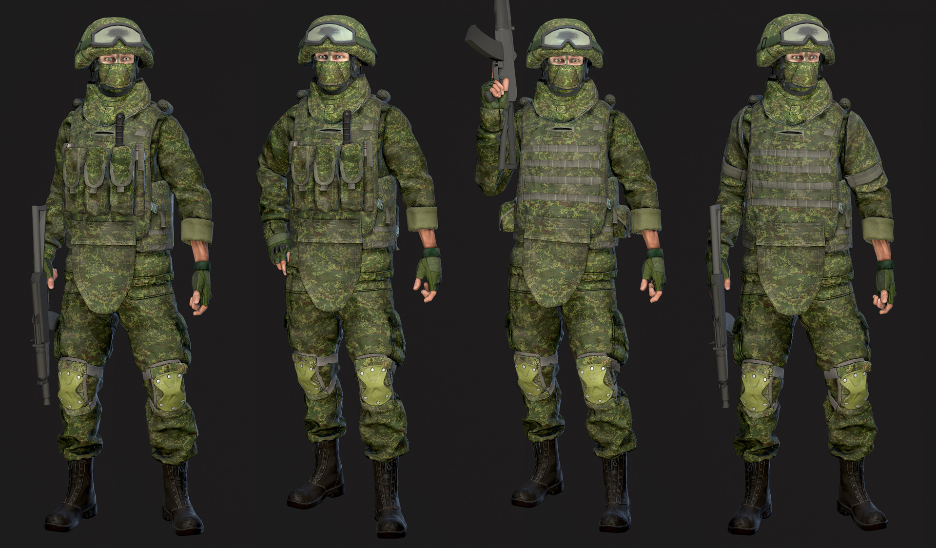 Slava Treushnikov - Soldier in equipment "Ratnik"