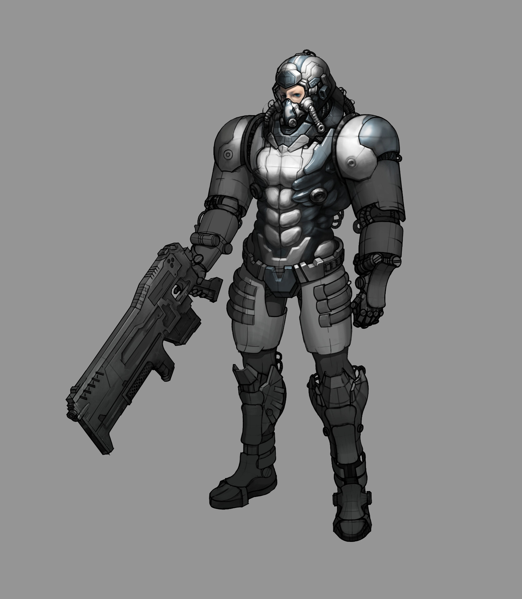 ArtStation - The Rifleman in Future