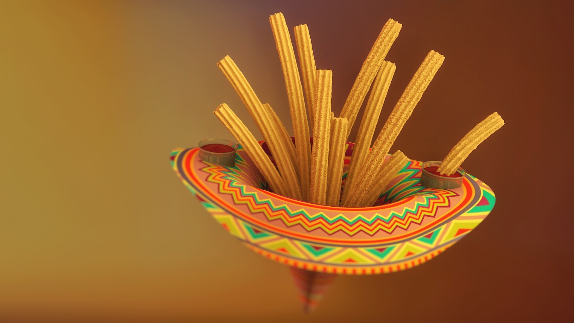 ArtStation - Churros 3d Artwork
