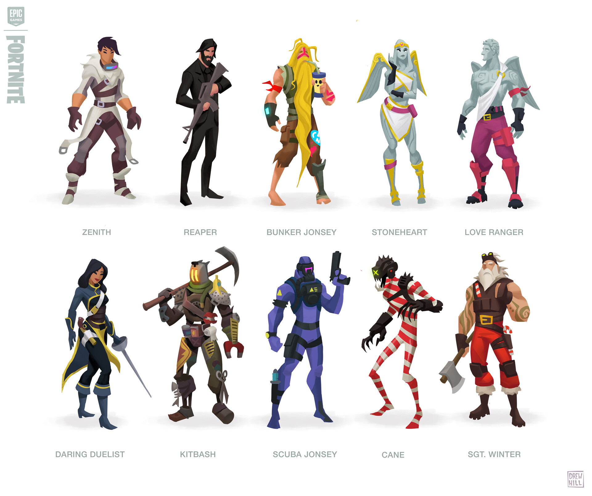 Artstation Fortnite Battle Royale Concept Art Drew Hi