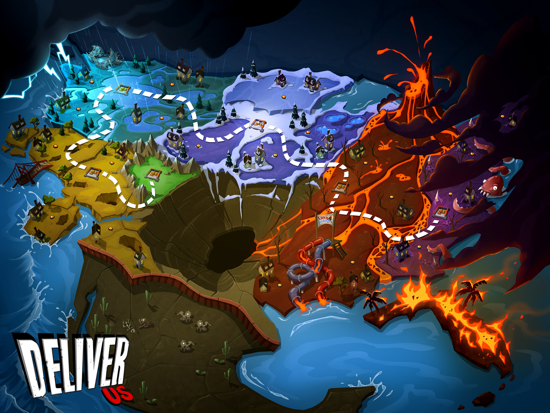 ArtStation - Deliver Us Map