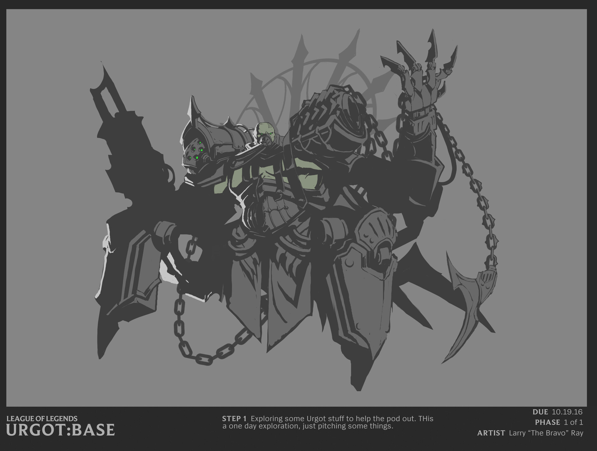 Larry "The Bravo" Ray - Urgot, League of Legends art.
