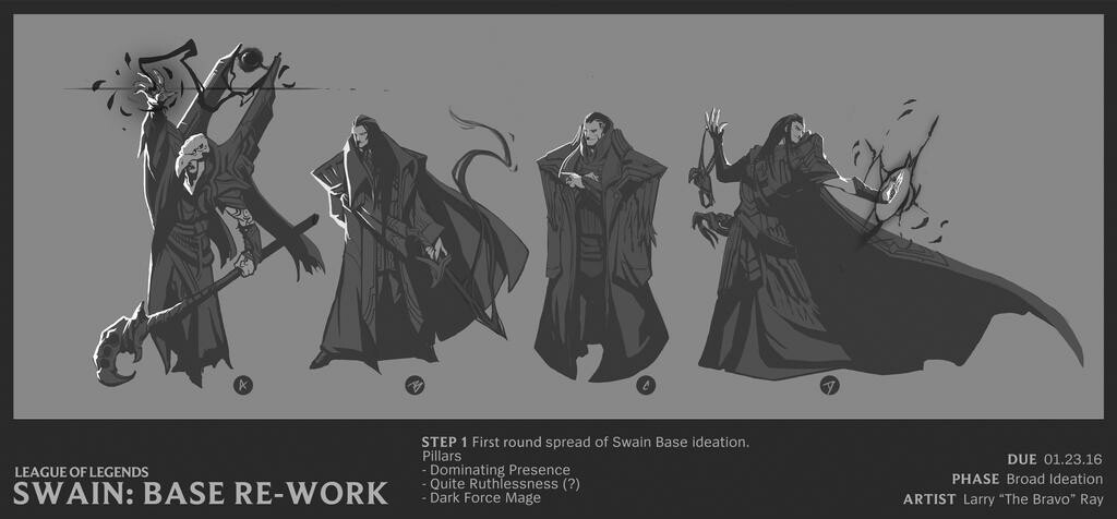 Larry "The Bravo" Ray - Swain, League of Legends art