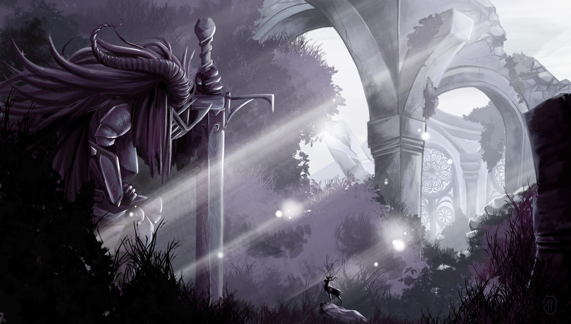 ArtStation - Dark knight monument