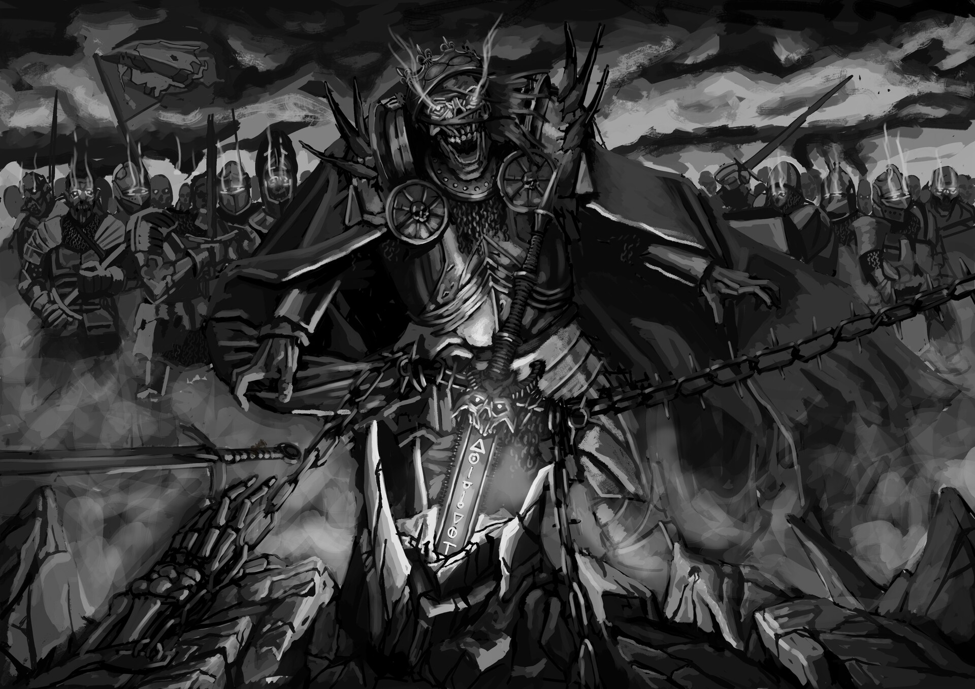 ArtStation - Undead King Arthur