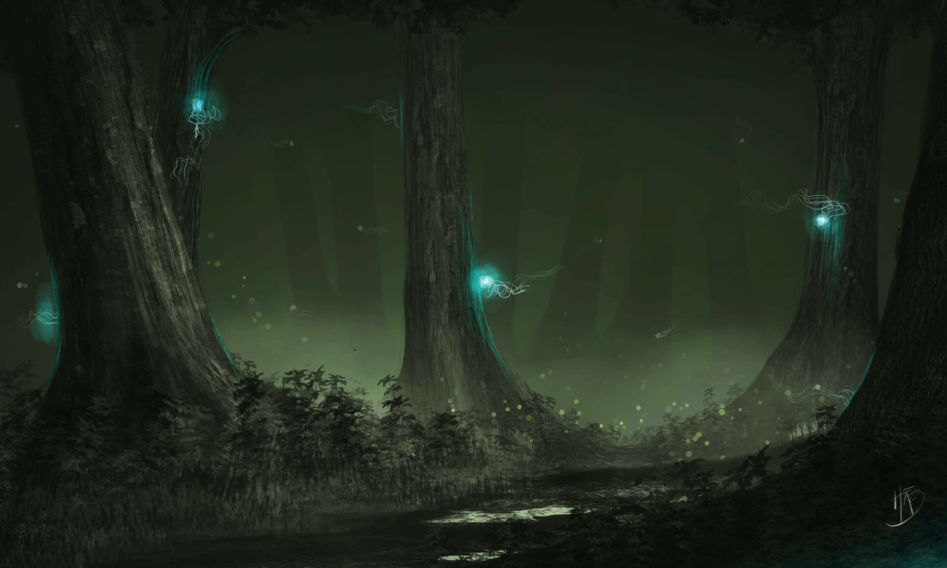ArtStation - Forest of Wisps