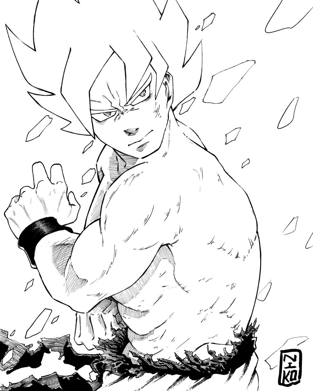 ArtStation - Goku Sketch