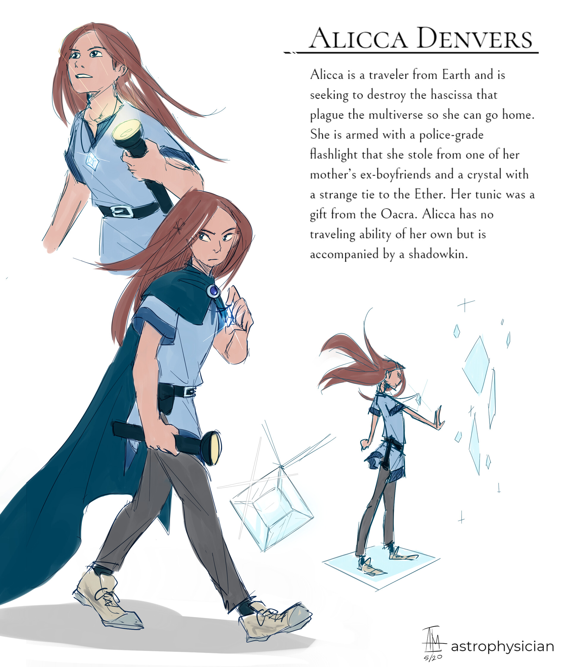 ArtStation - Alicca Denvers Concept + Info Sheet