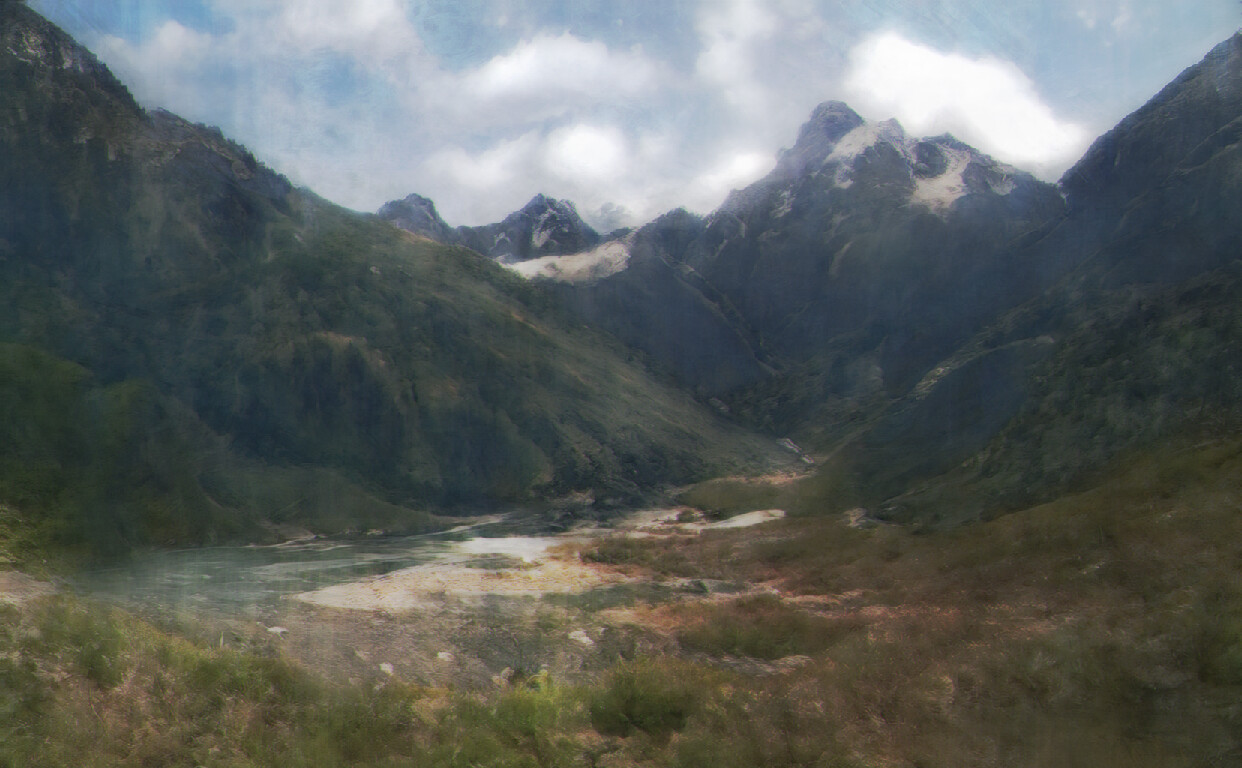 ArtStation - Mountainside Landscape