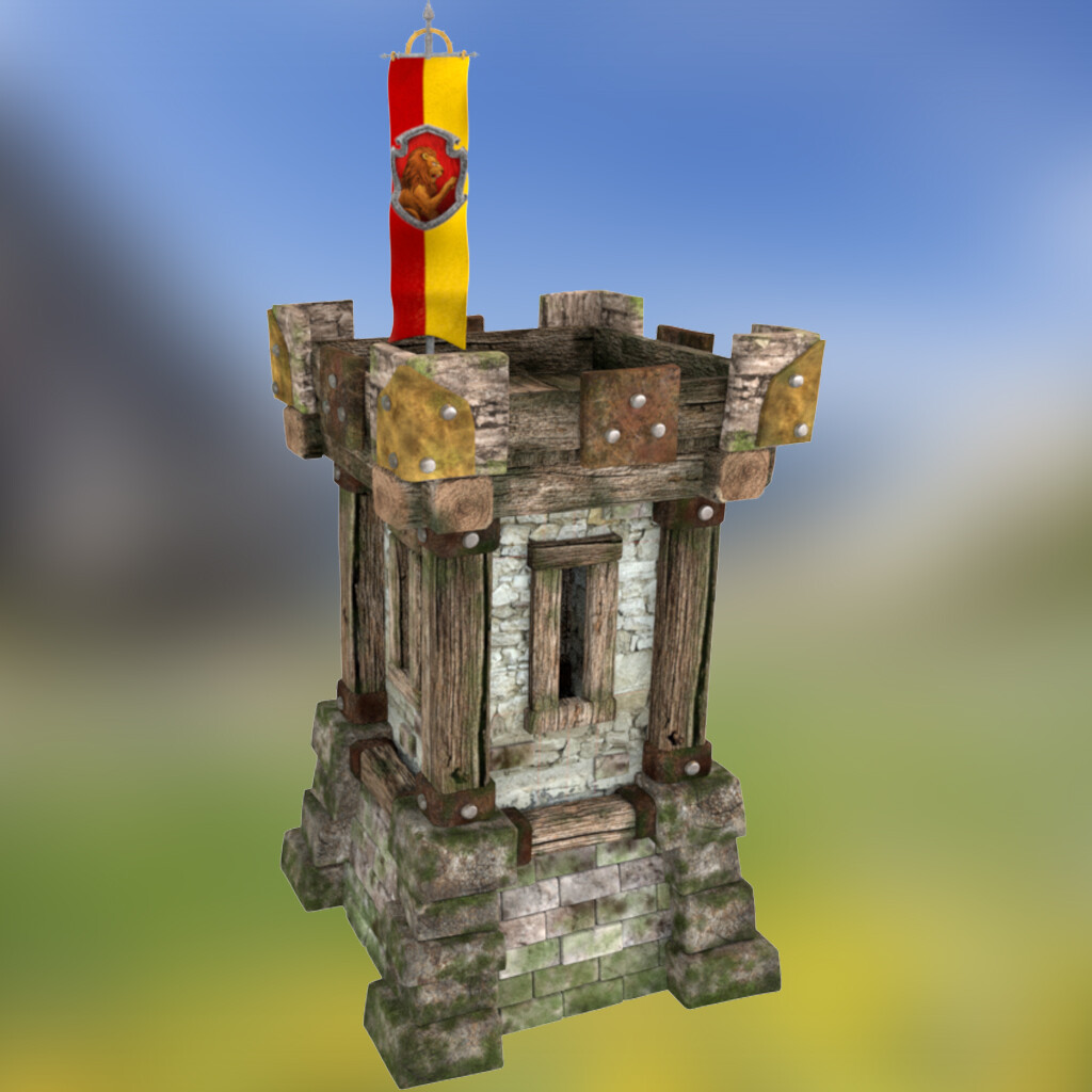 ArtStation - medieval tower