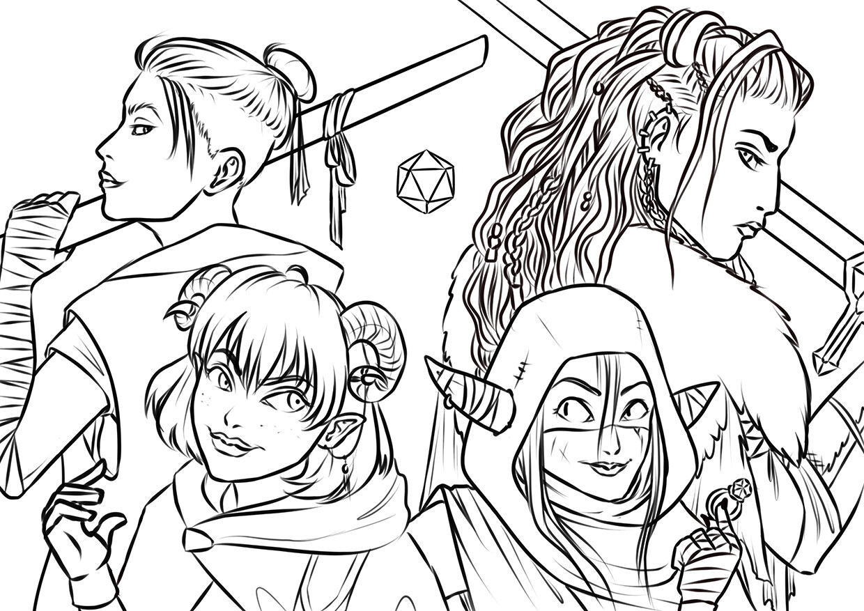 critical role coloring pages
