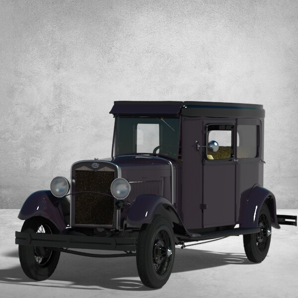 ArtStation - Ford Model A 1930 Sedan - Detailed 3D model