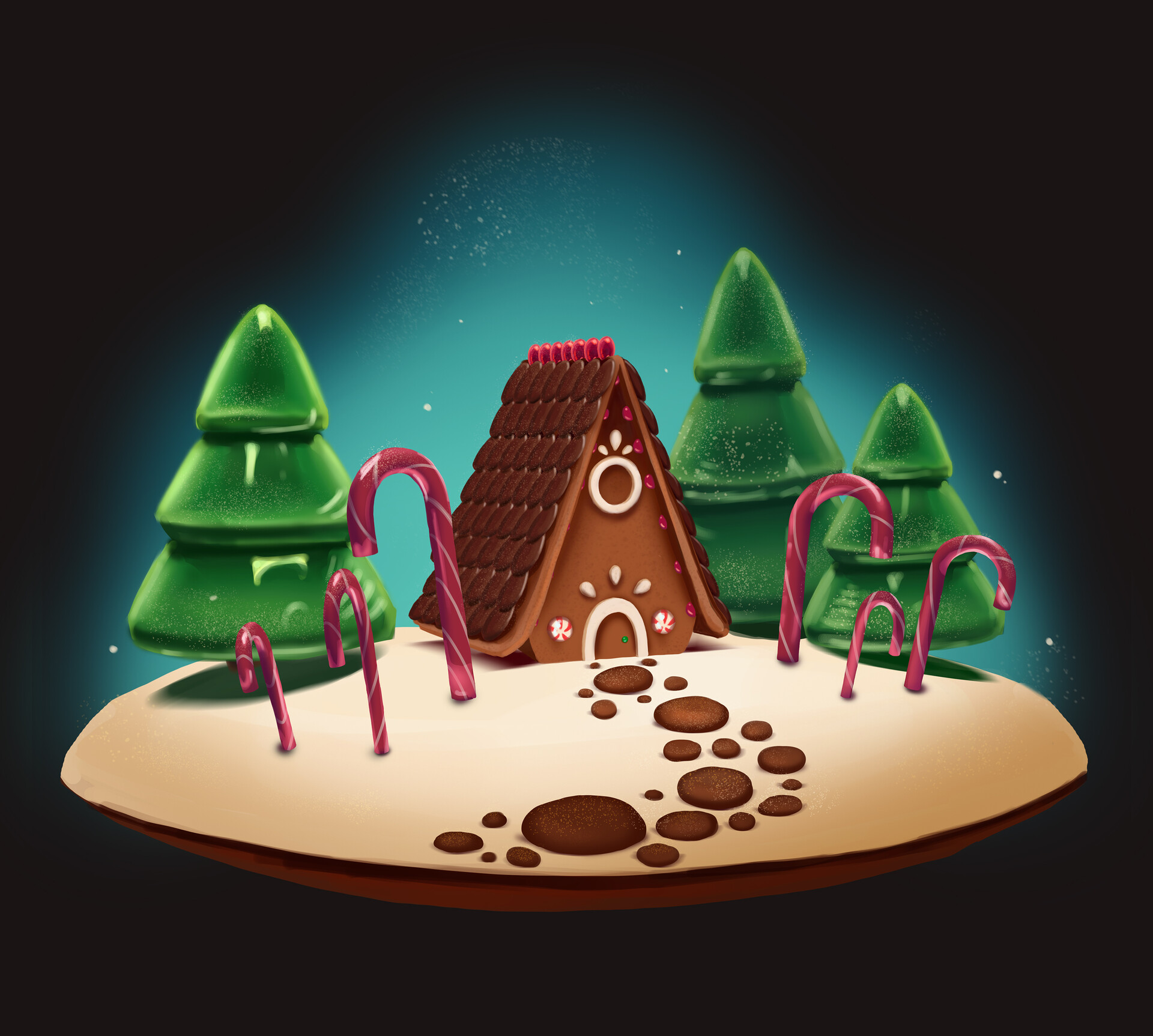 ArtStation - Gingerbread House