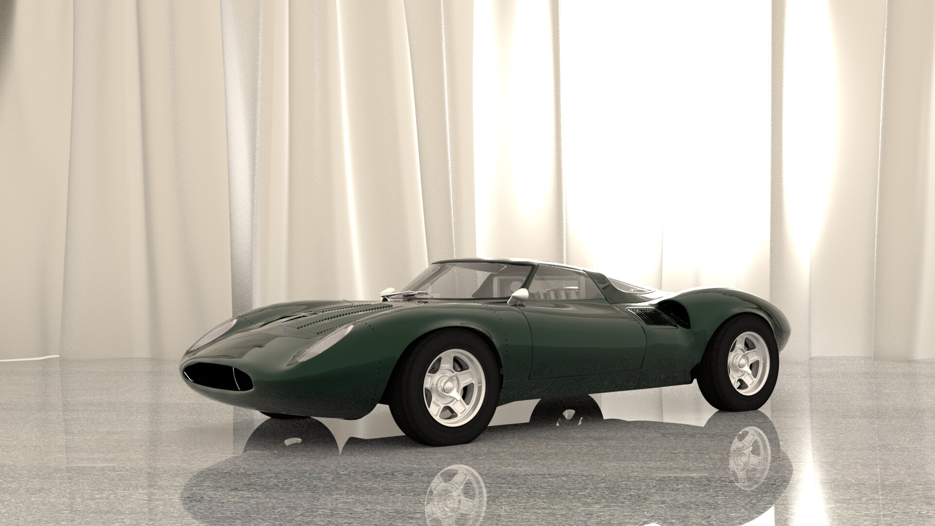 ArtStation - jaguar xj13 WIP Blender modelling