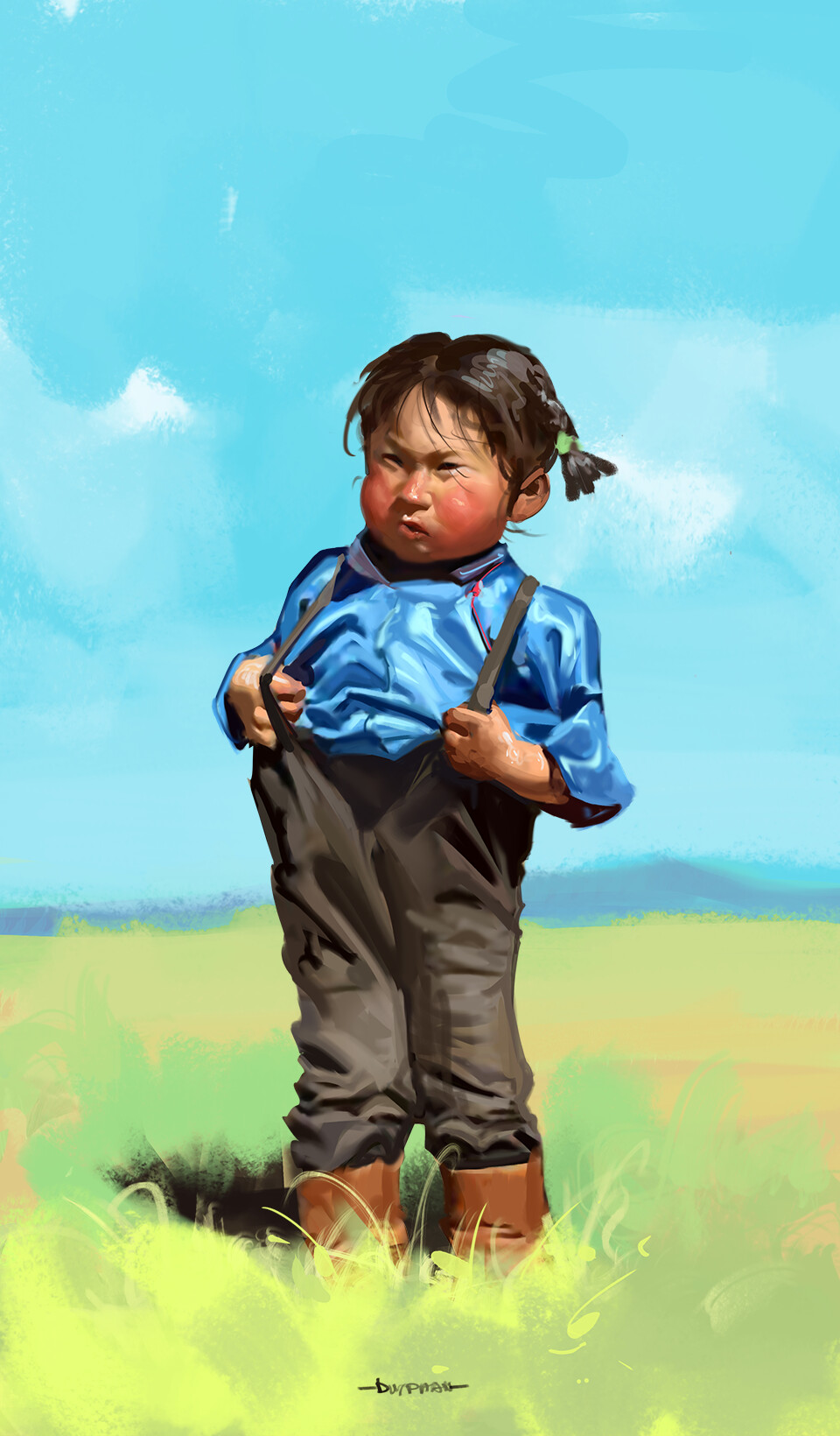 mongolian kid