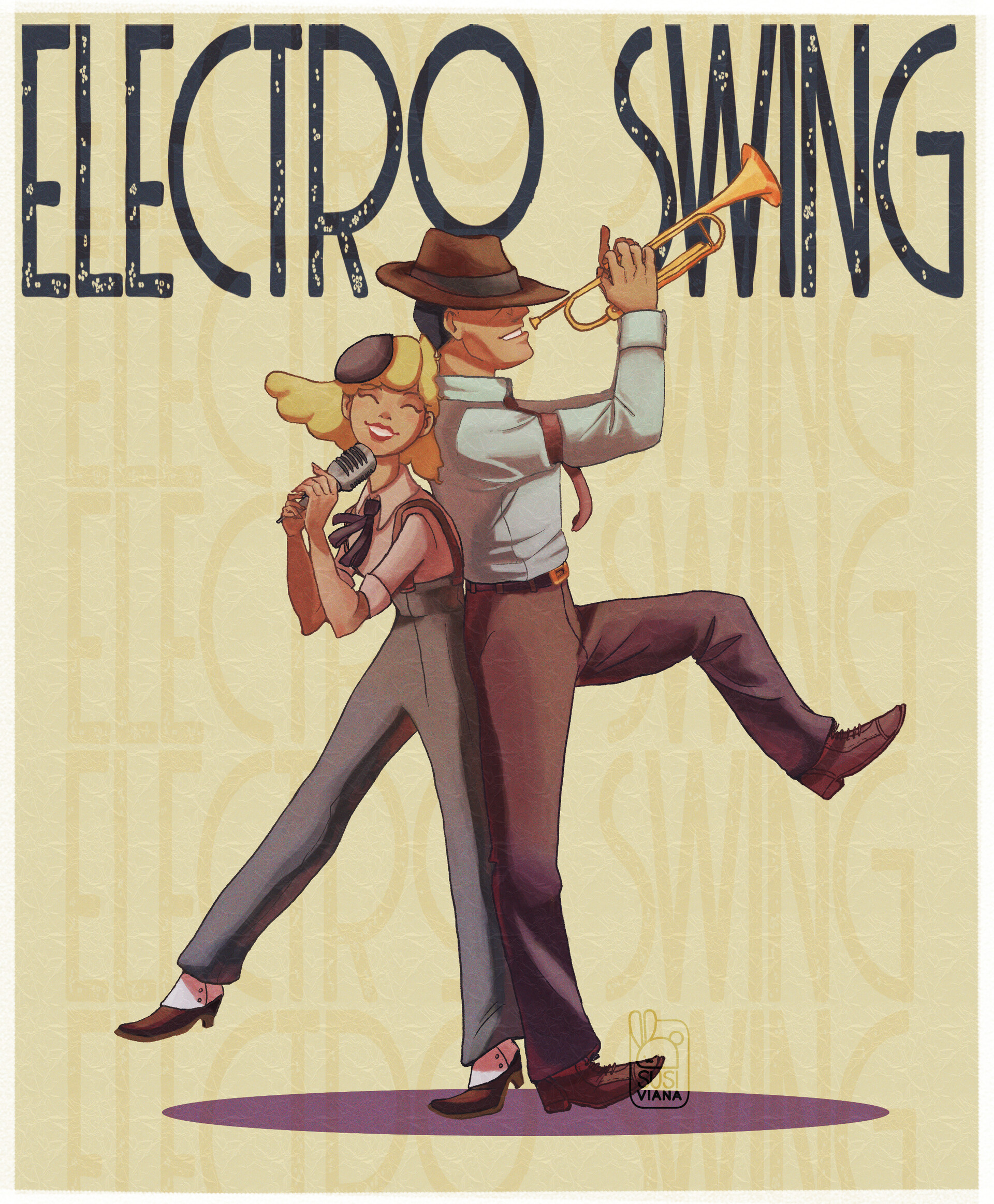 electro swing wallpaper