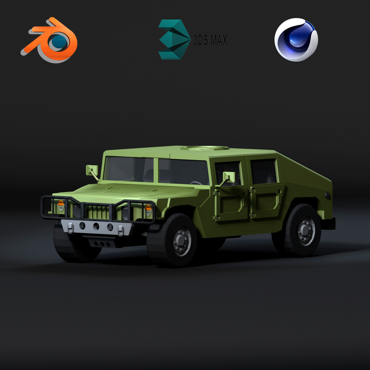 ArtStation - Humvee 3d model