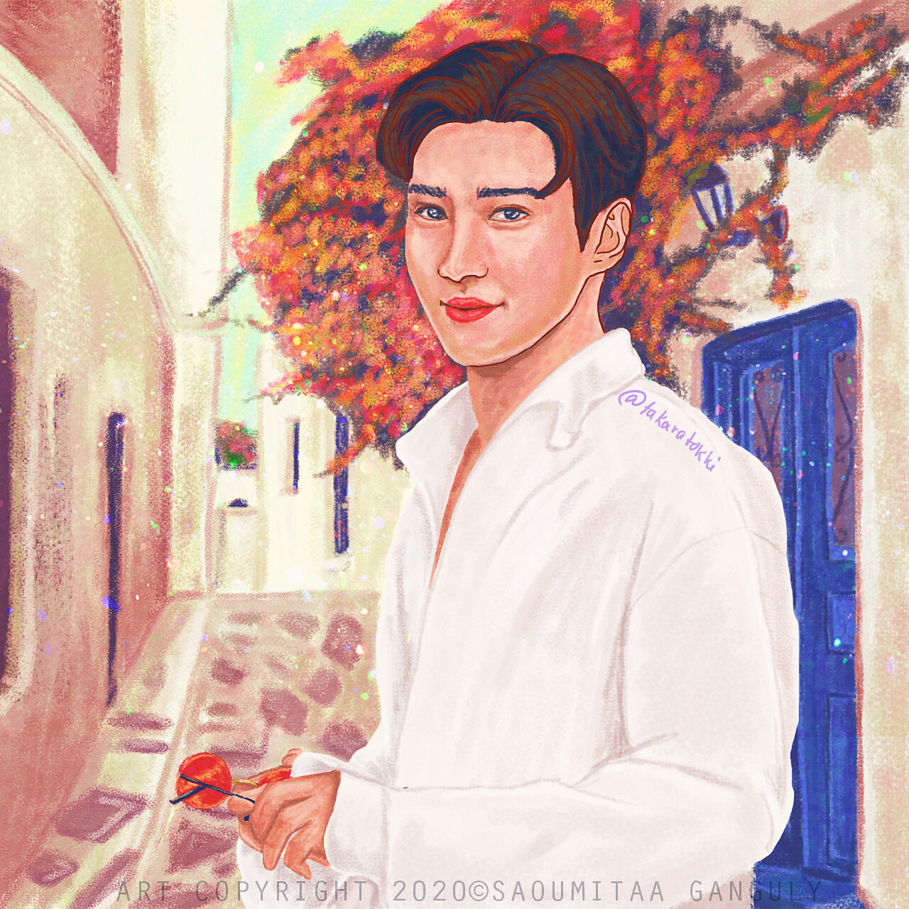 Saoumitaa Ganguly - Portrait of Siwon - Autumn in Santorini Pt 2
