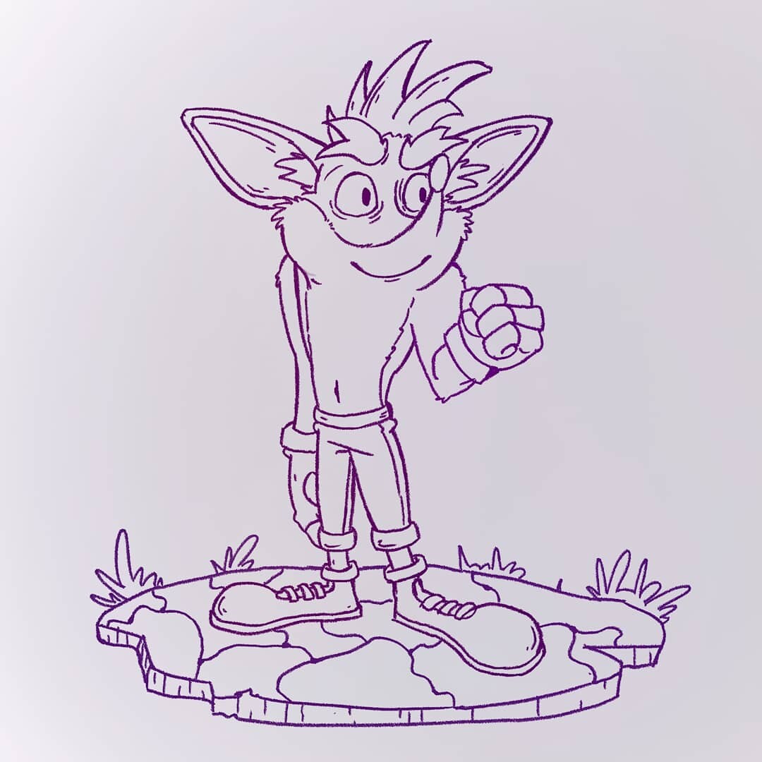 barbería Llamarada cerrar crash bandicoot para colorear Contaminado ...