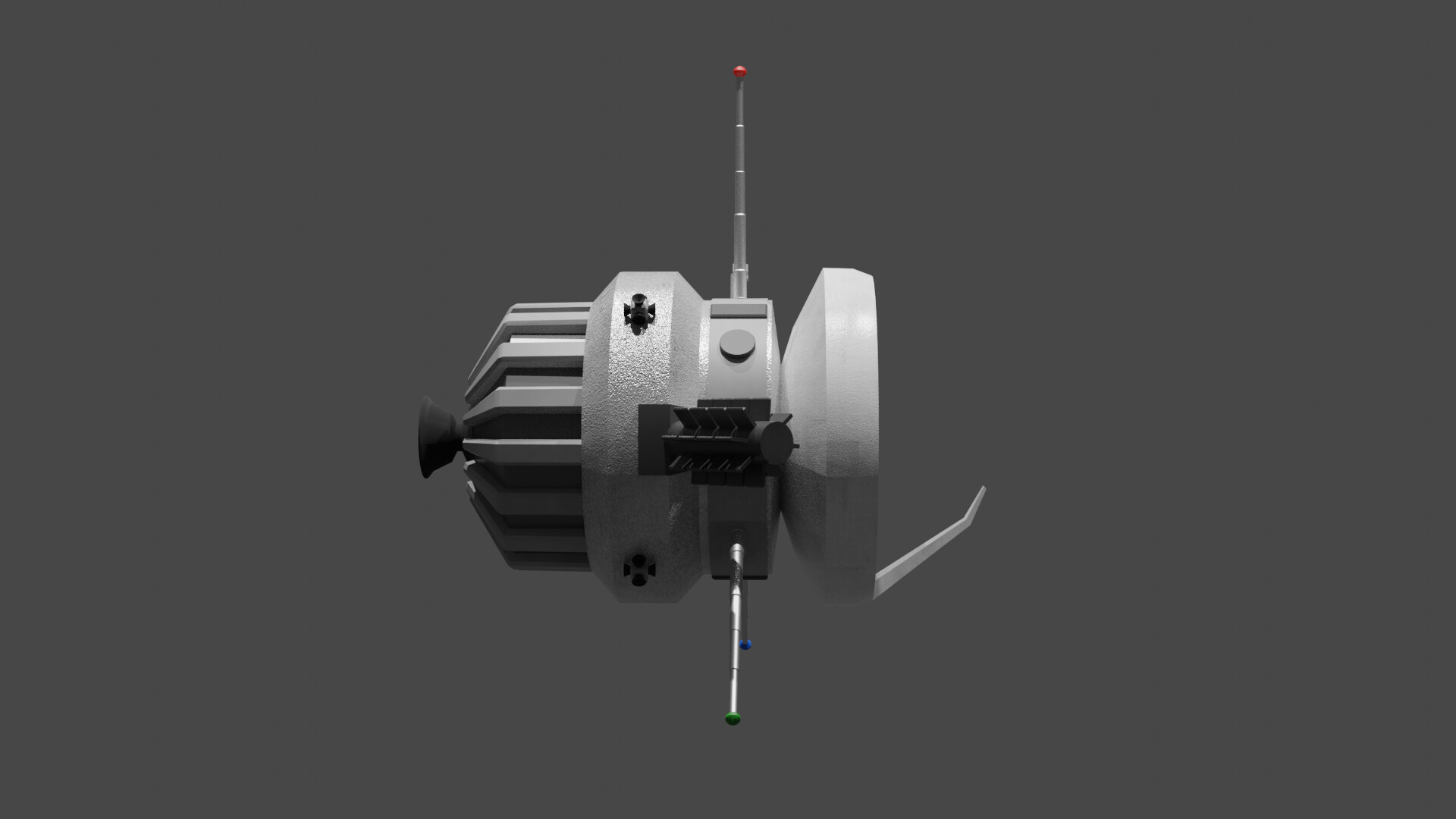 Isa Dahdouli - RTG Powered Deep Space Probe Variant 2 (Low Poly)