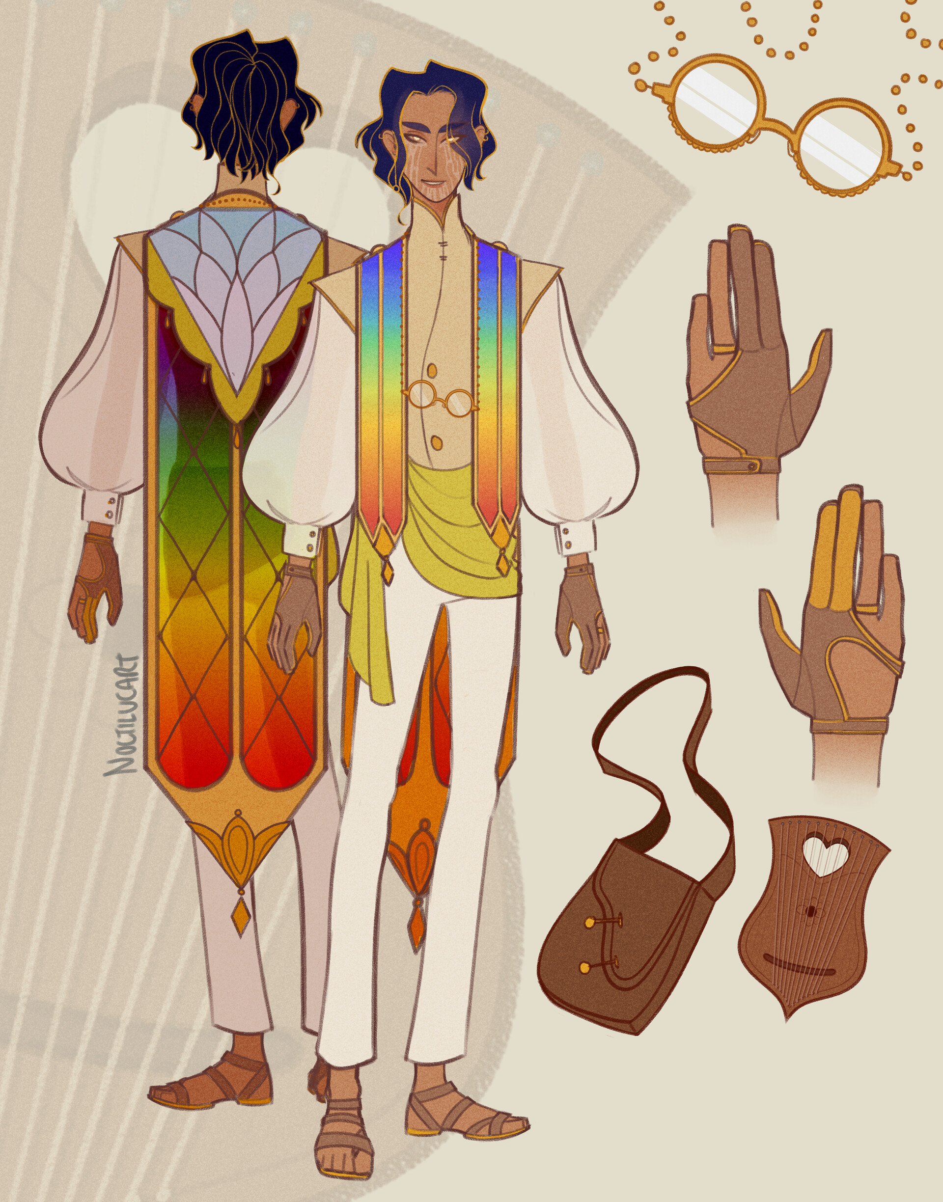 ArtStation - Dungeons and Dragons Character Sheet: Ramsi - Original Design