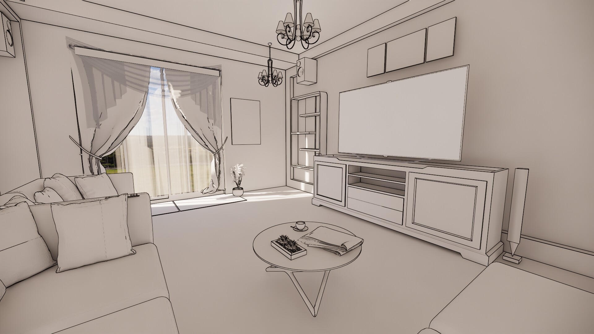 how to draw room in sketchup
