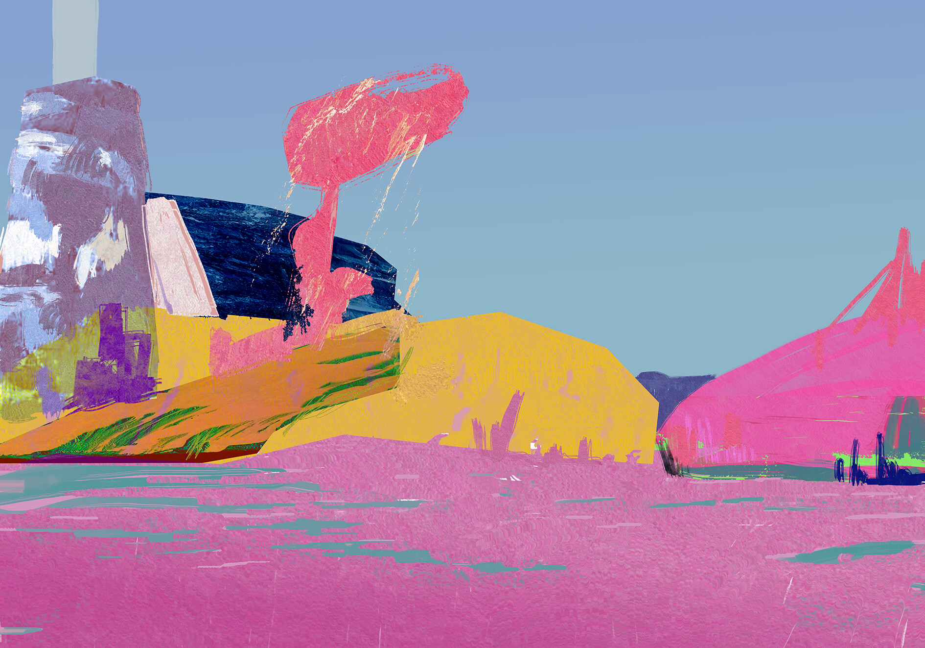 ArtStation - Pink Swamp