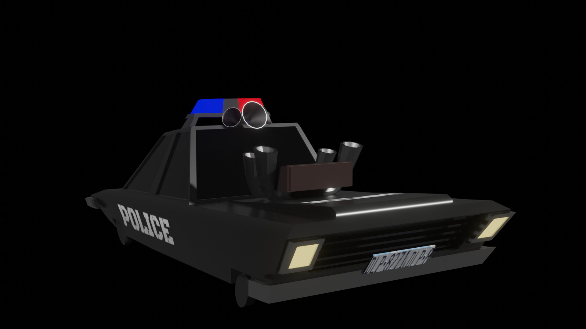 ArtStation - Low poly police car