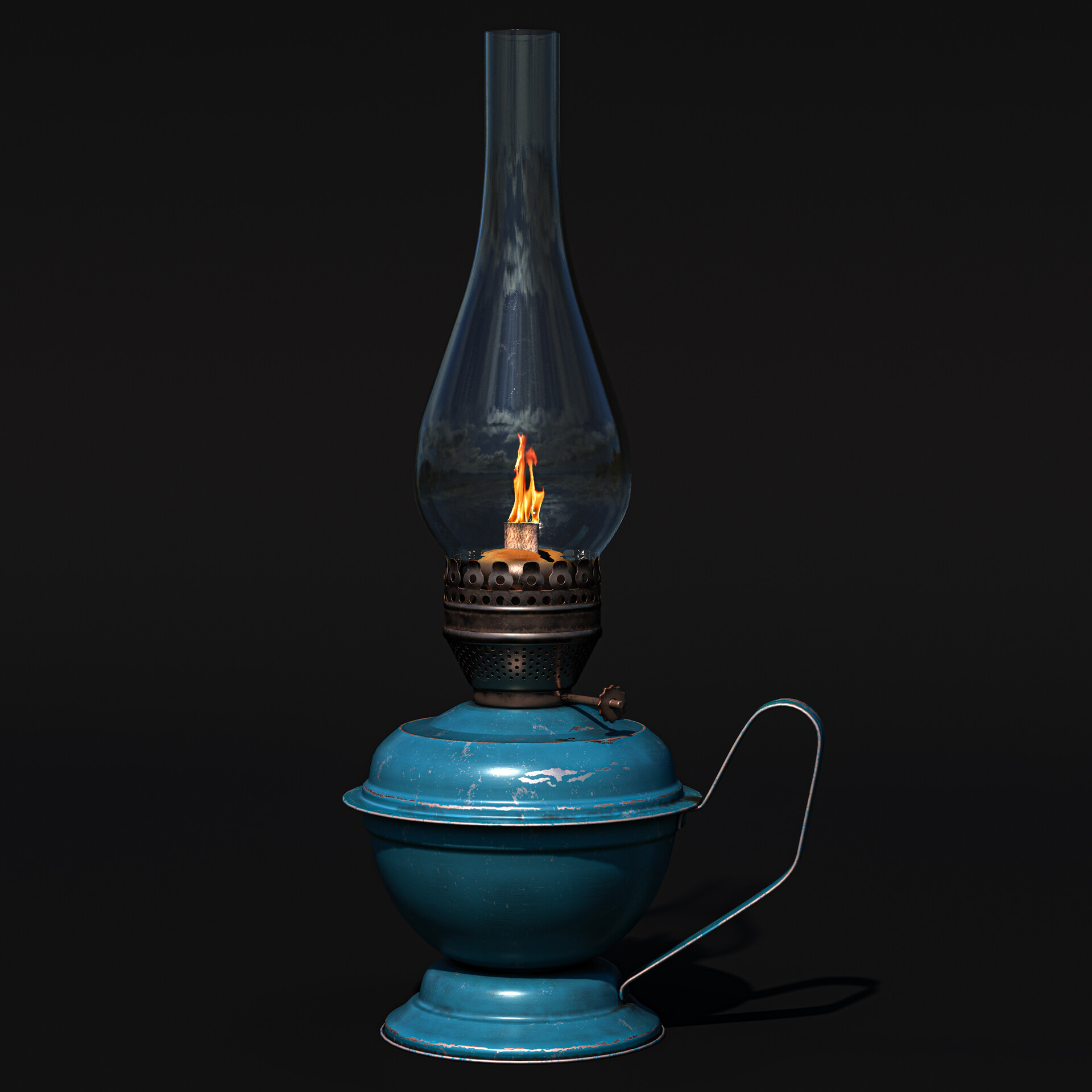 ArtStation - Oil lamp
