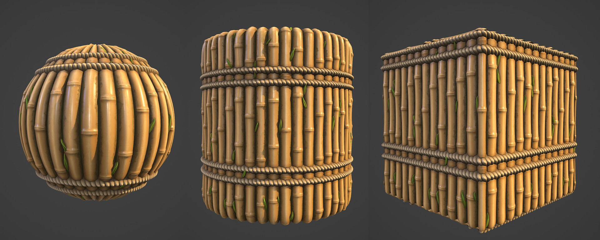 ArtStation - Stylized Bamboo - Substance Designer