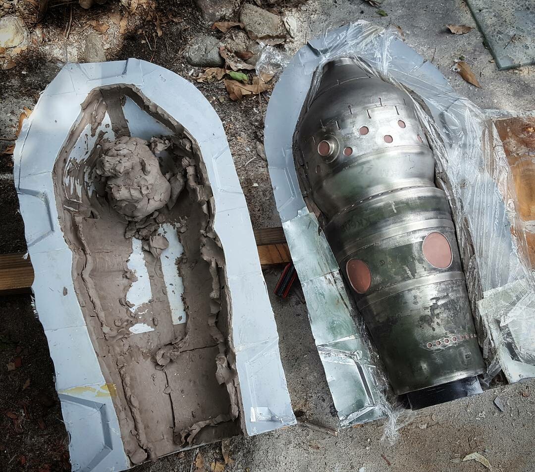 Gordon Tarpley - Rolls Royce Derwent Combustor liner replica (IG-88 head)