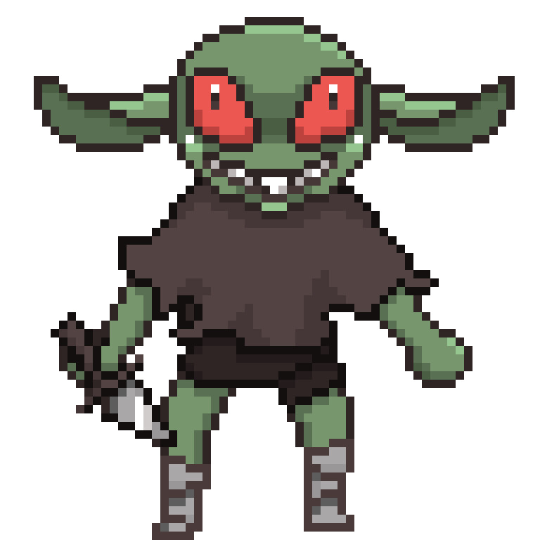 ArtStation - Pixel Art Goblin | The Golden Gnome