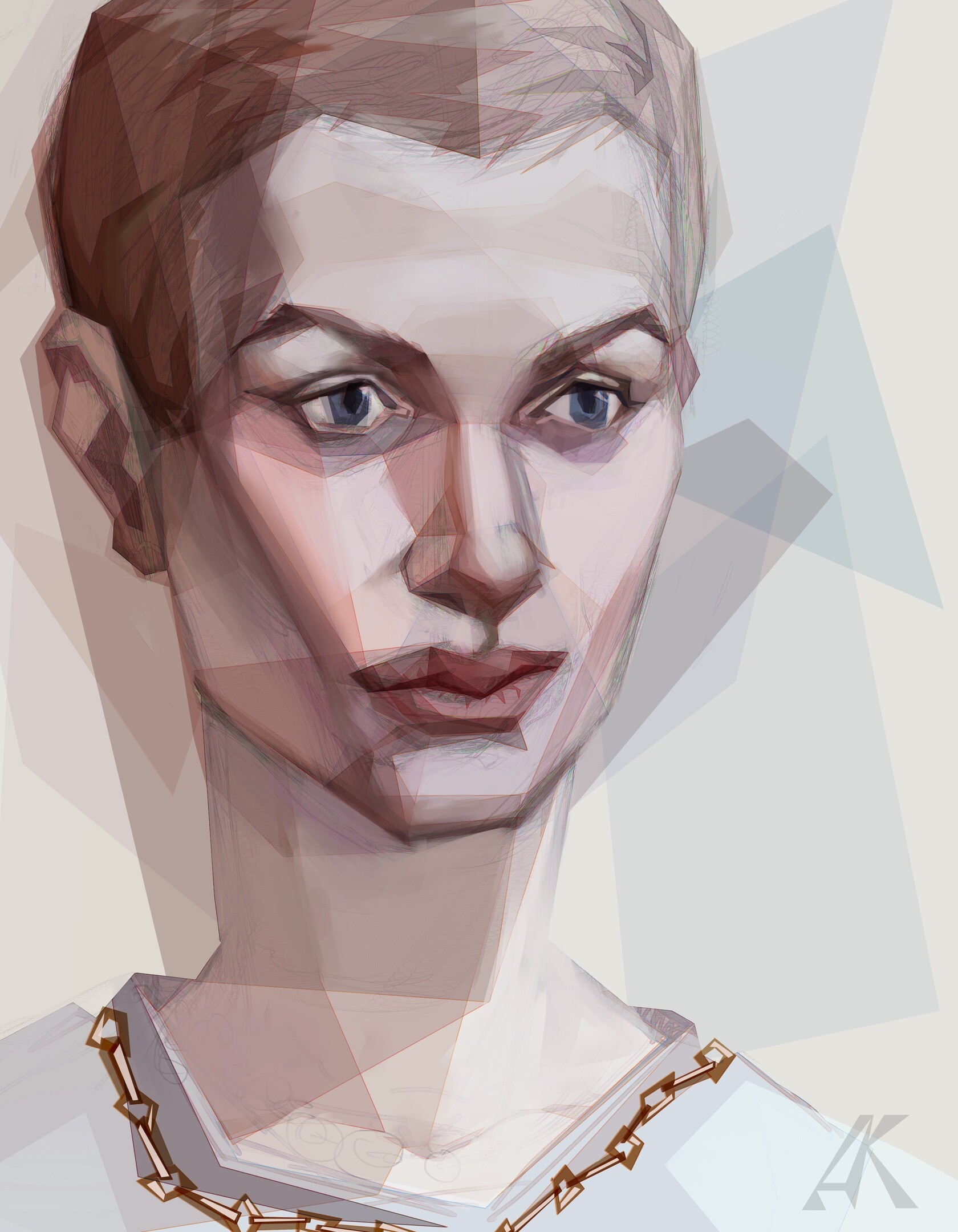 ArtStation - Polygonal portrait