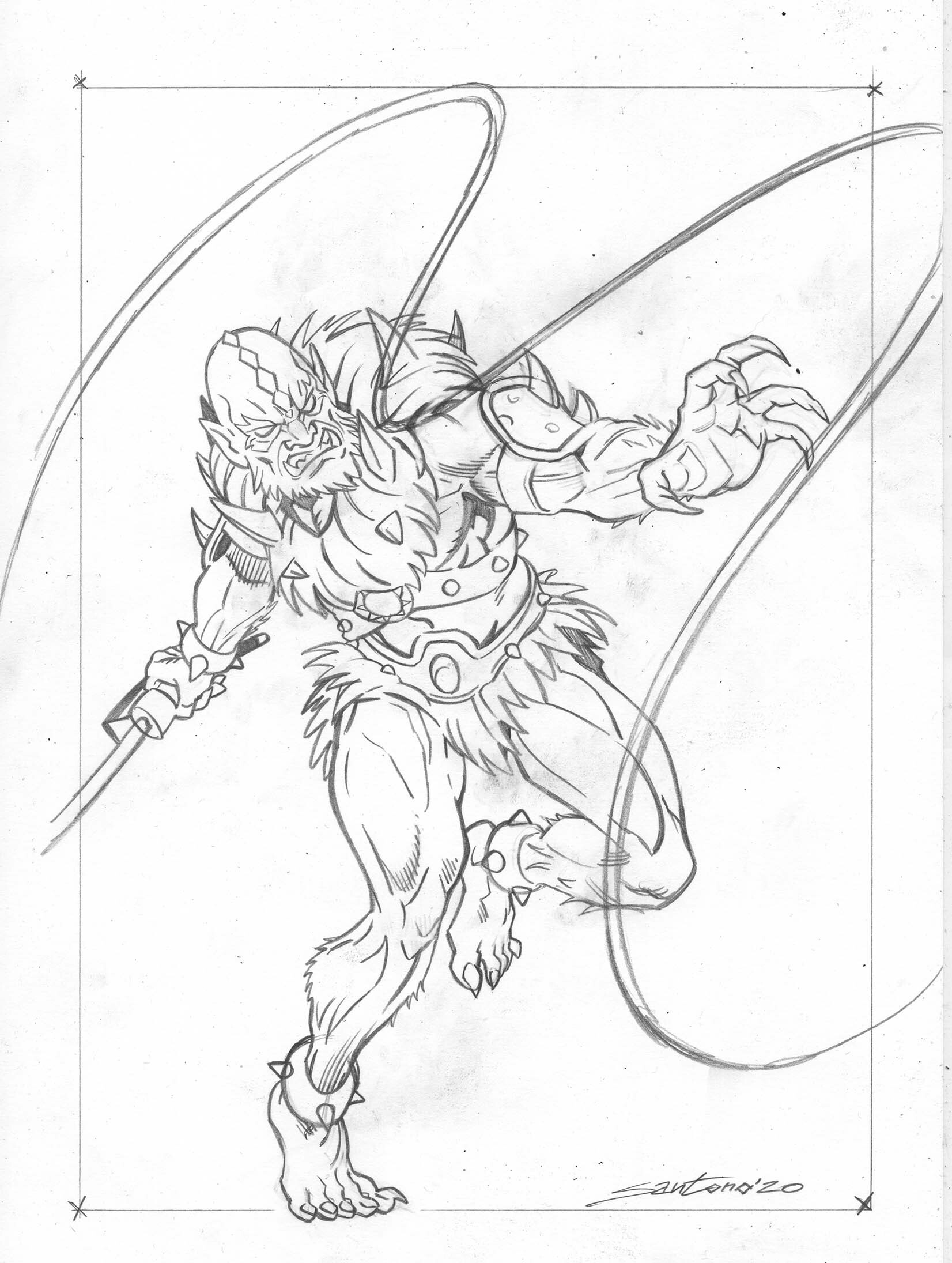 Stefano Santoro - BEAST MAN (MOTU fanart)