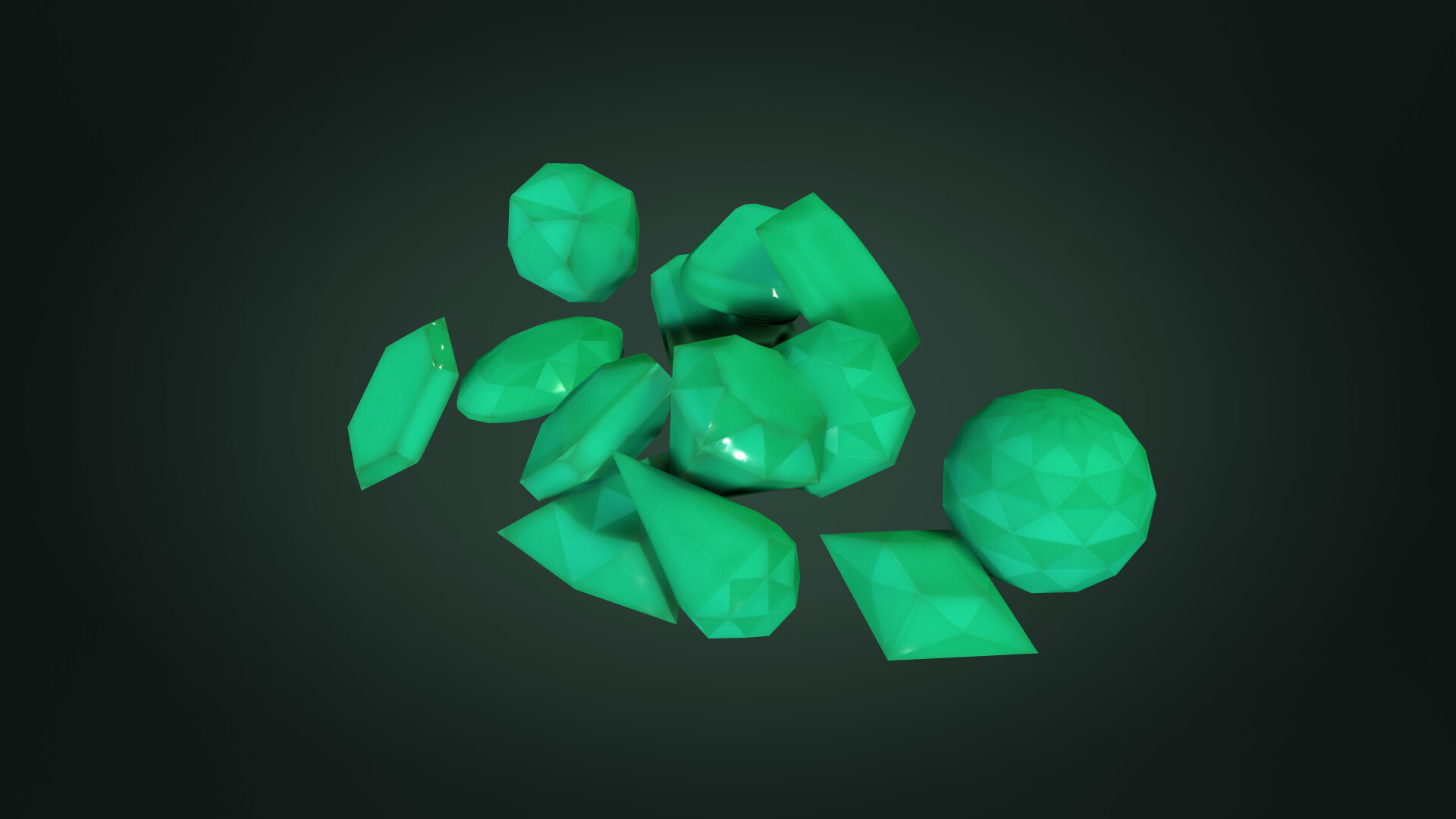 ArtStation - Gemstone crystals set