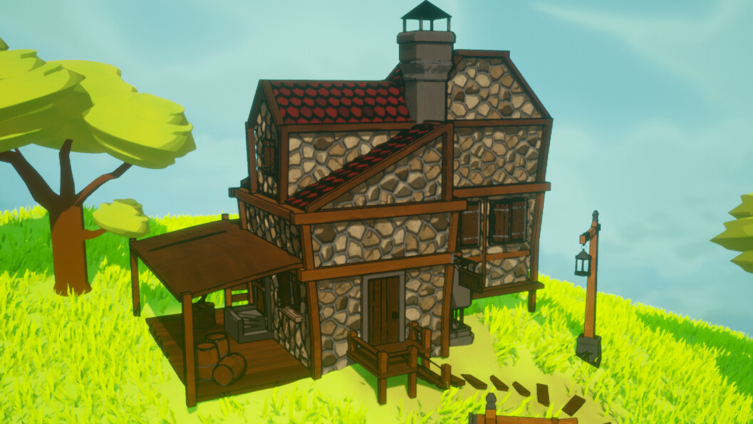 ArtStation - Environment: A study into cell-shading