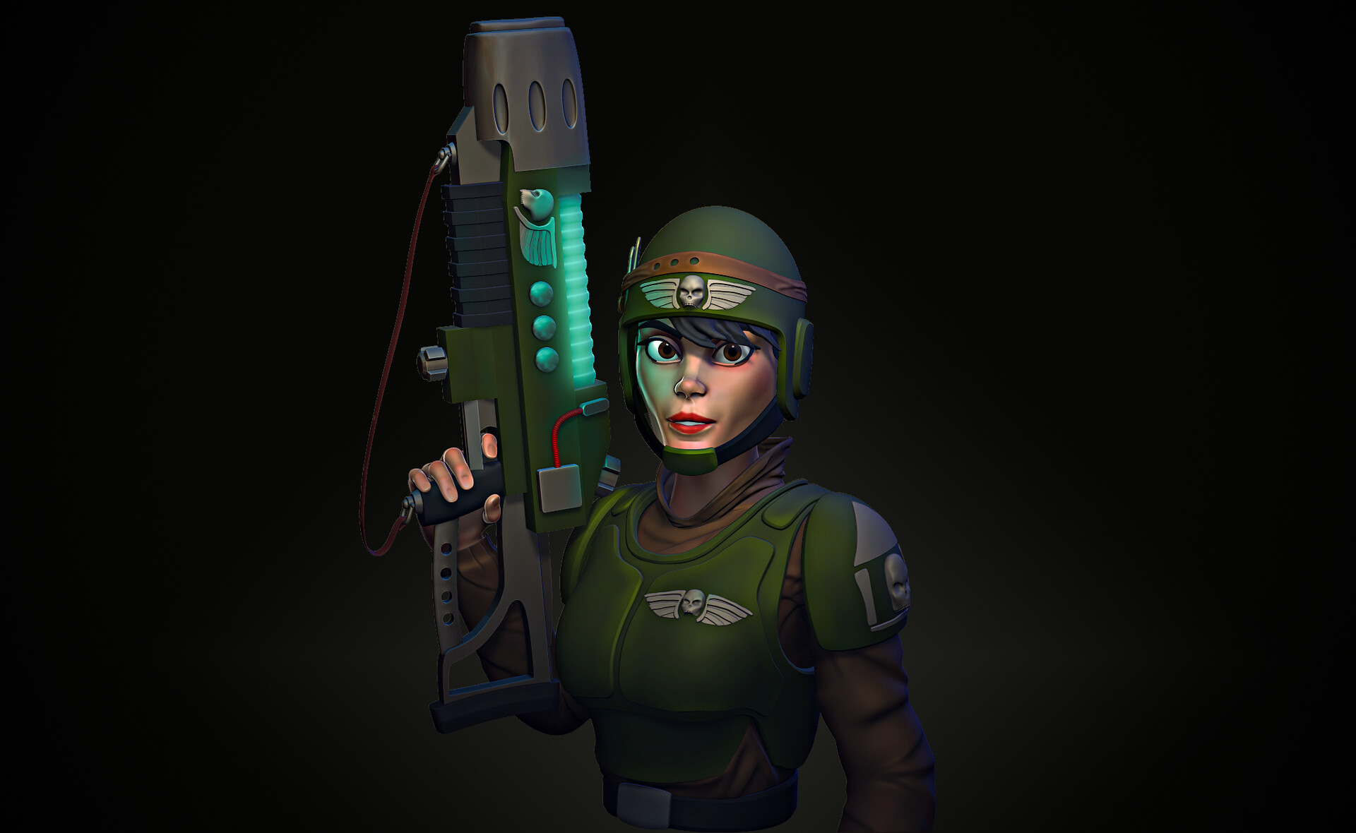 ArtStation - Warhammer 40K Guardsman Fan Art