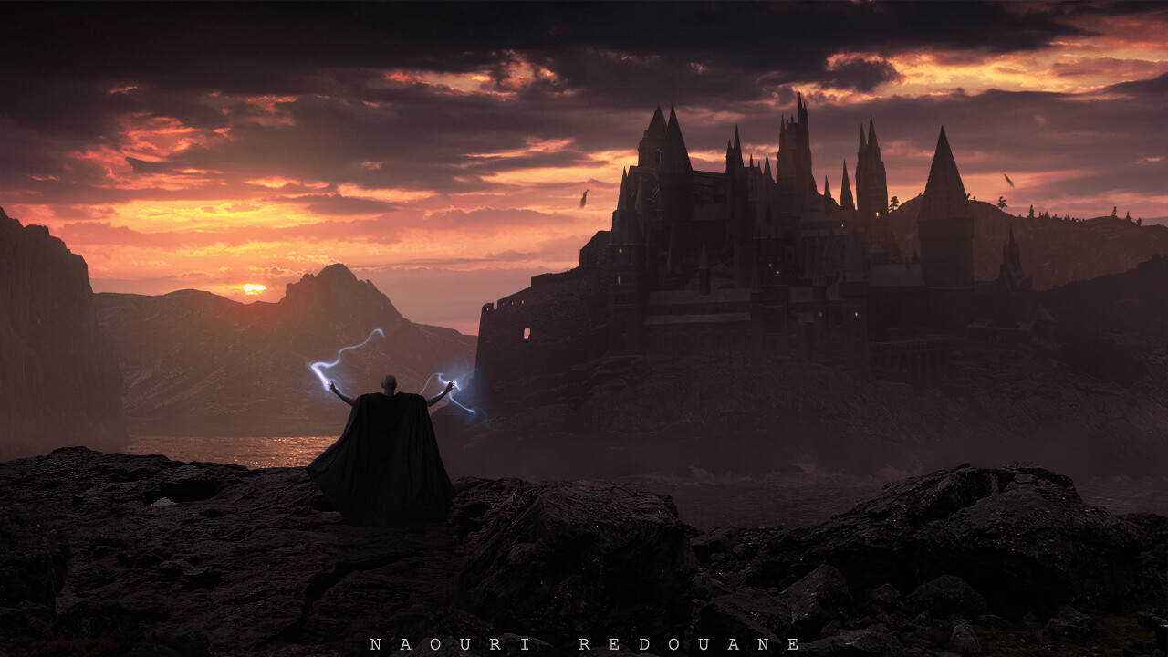 ArtStation - The night Hogwarts fall