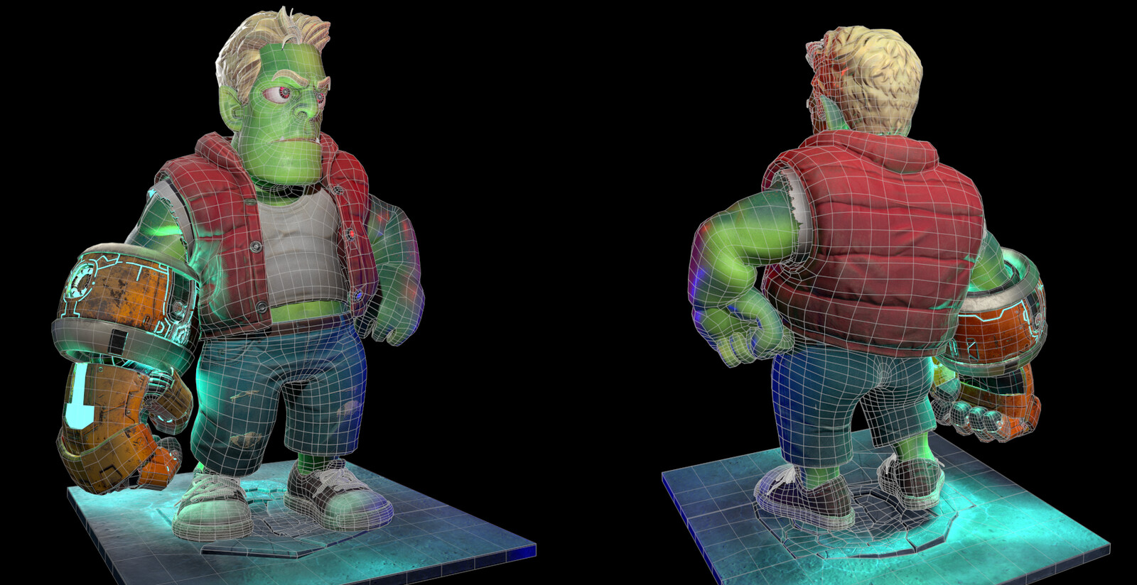 Haemin Jang - Orc+ American retro style+ Sci-fi