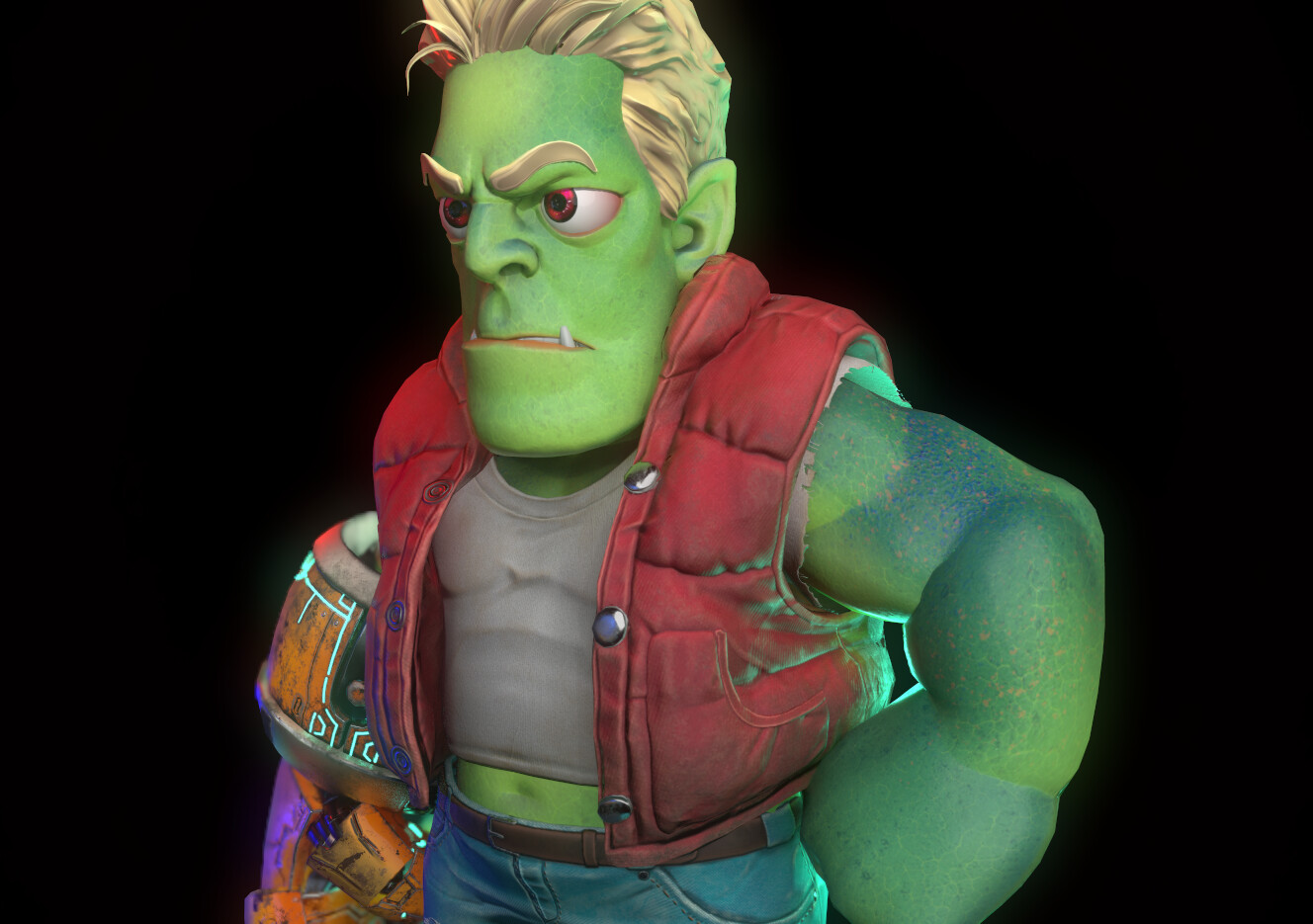 Haemin Jang - Orc+ American retro style+ Sci-fi