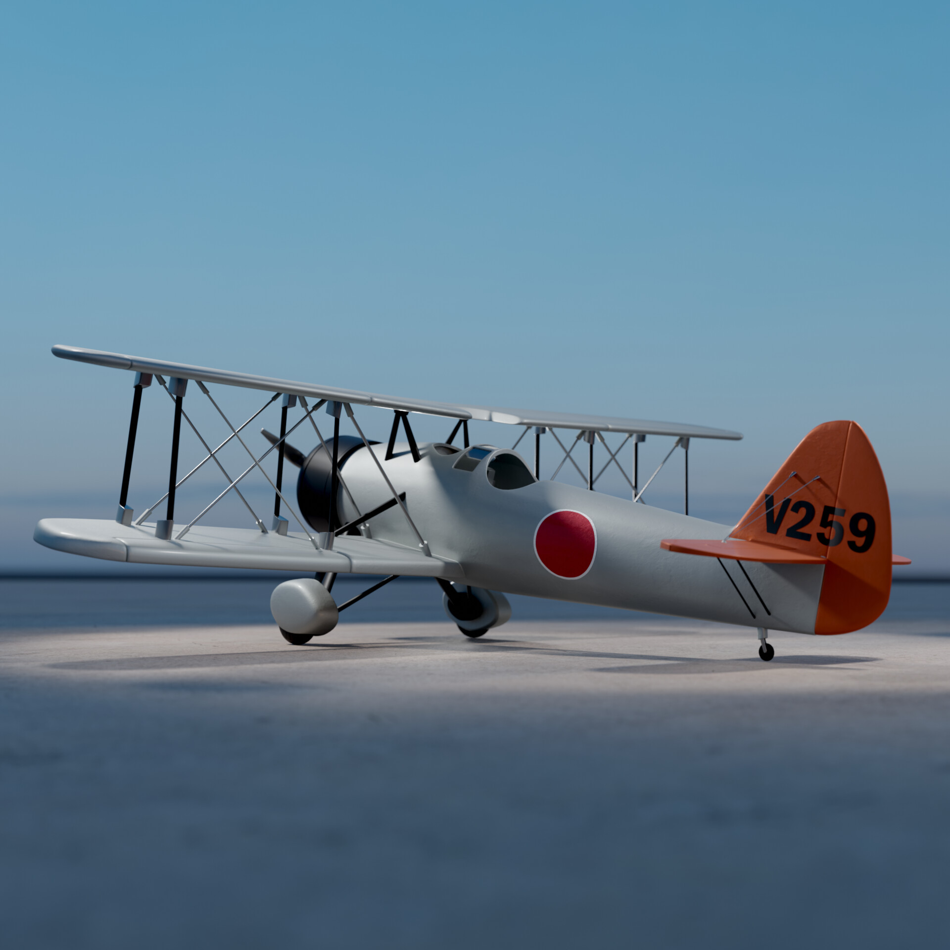 ArtStation - Aichi D-1A Airplane