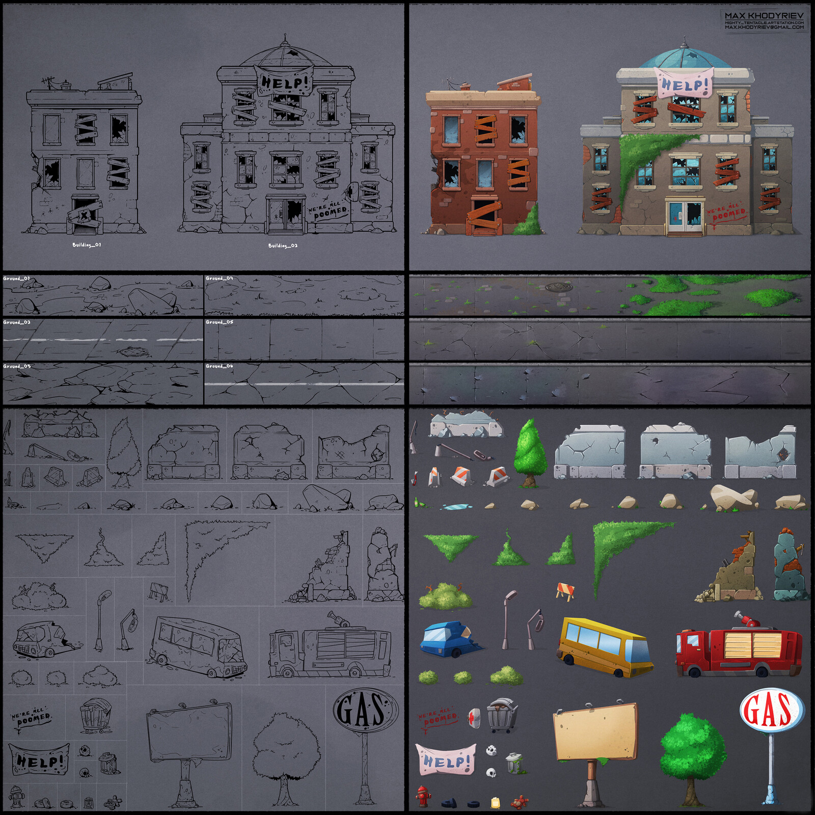 Max Khodyrev - 2D Game Design (Stylized Character Environment and Props ...