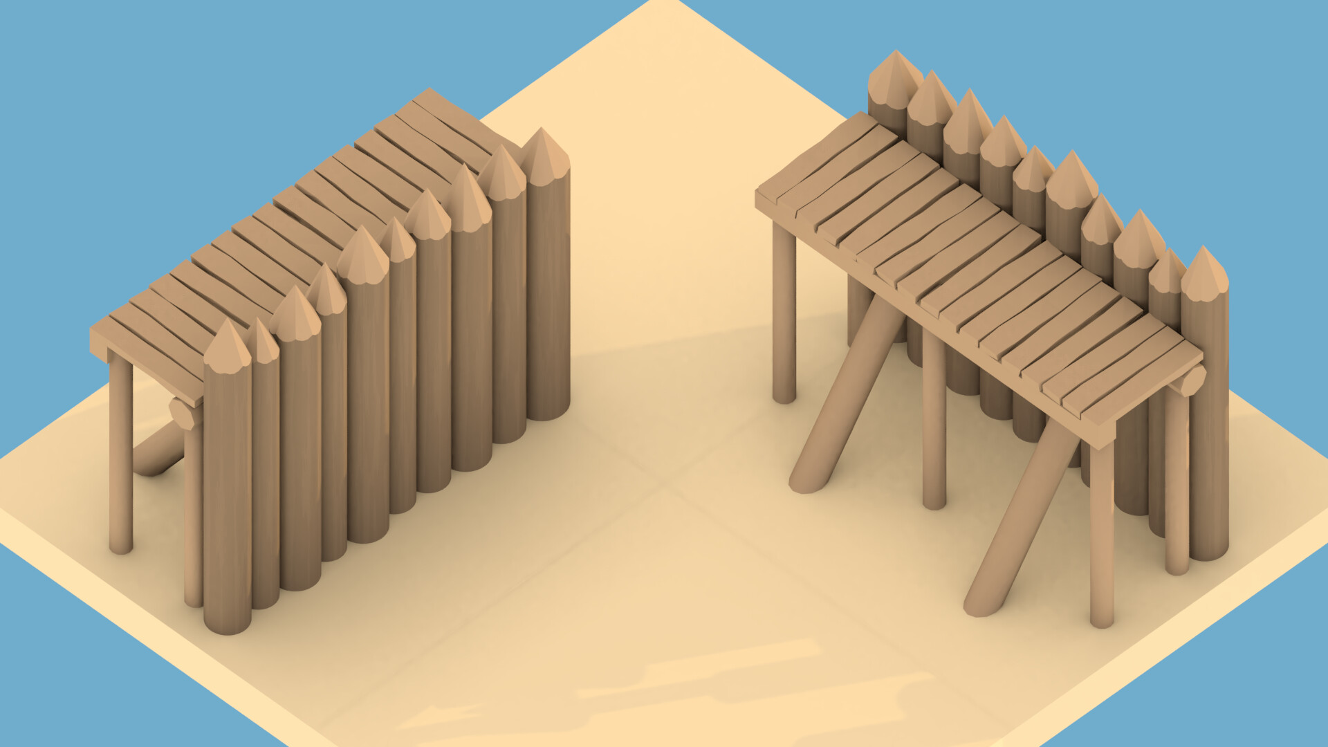 ArtStation - Toon Palisade - WIP