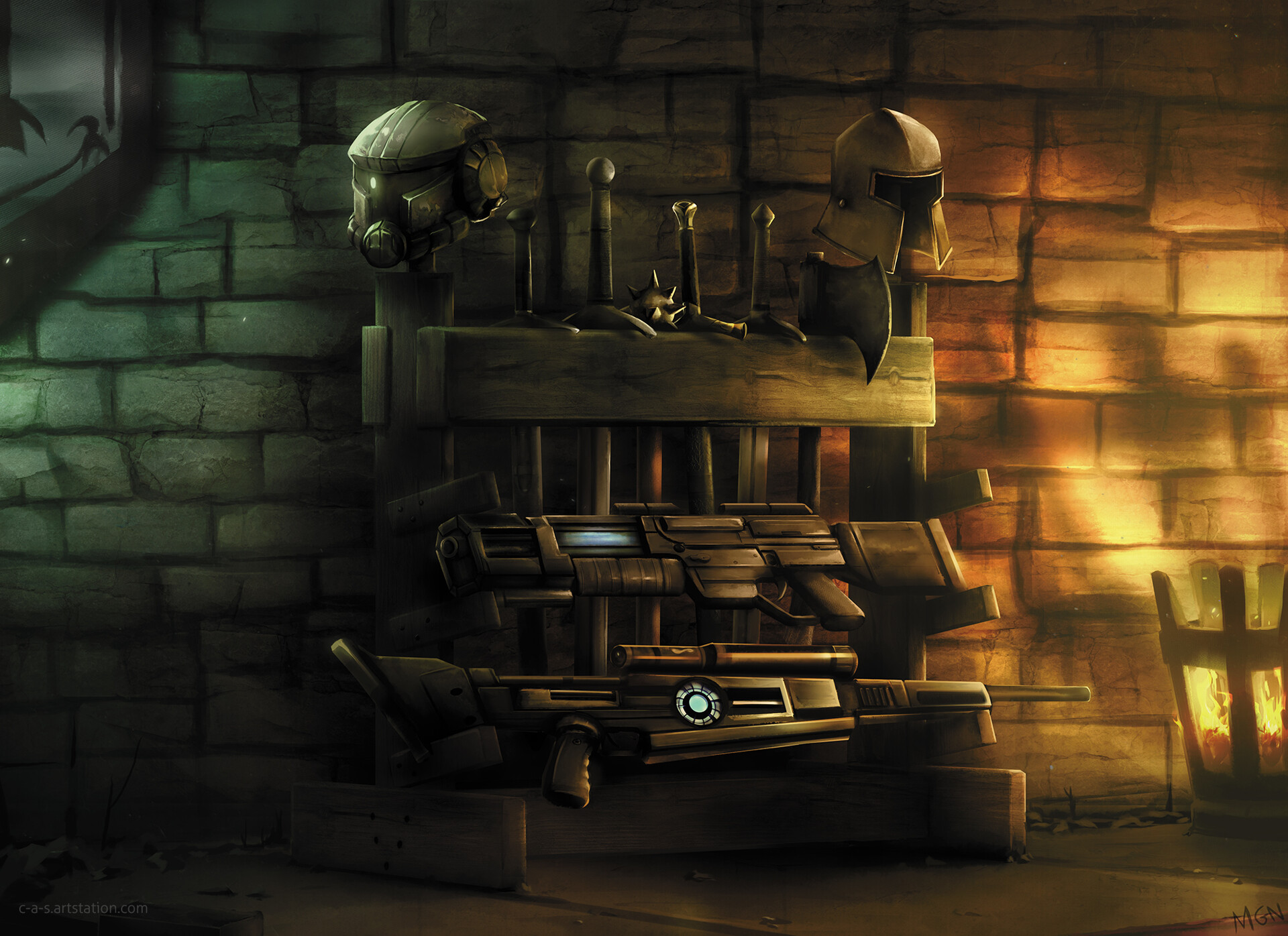 ArtStation - Weapon Rack