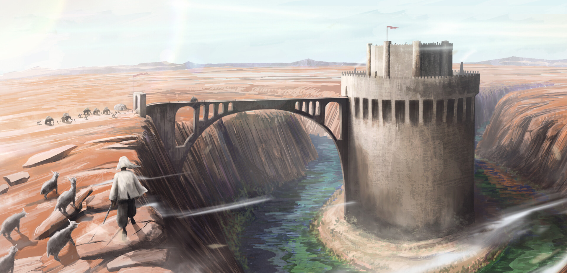 ArtStation - Castle in the Gorge