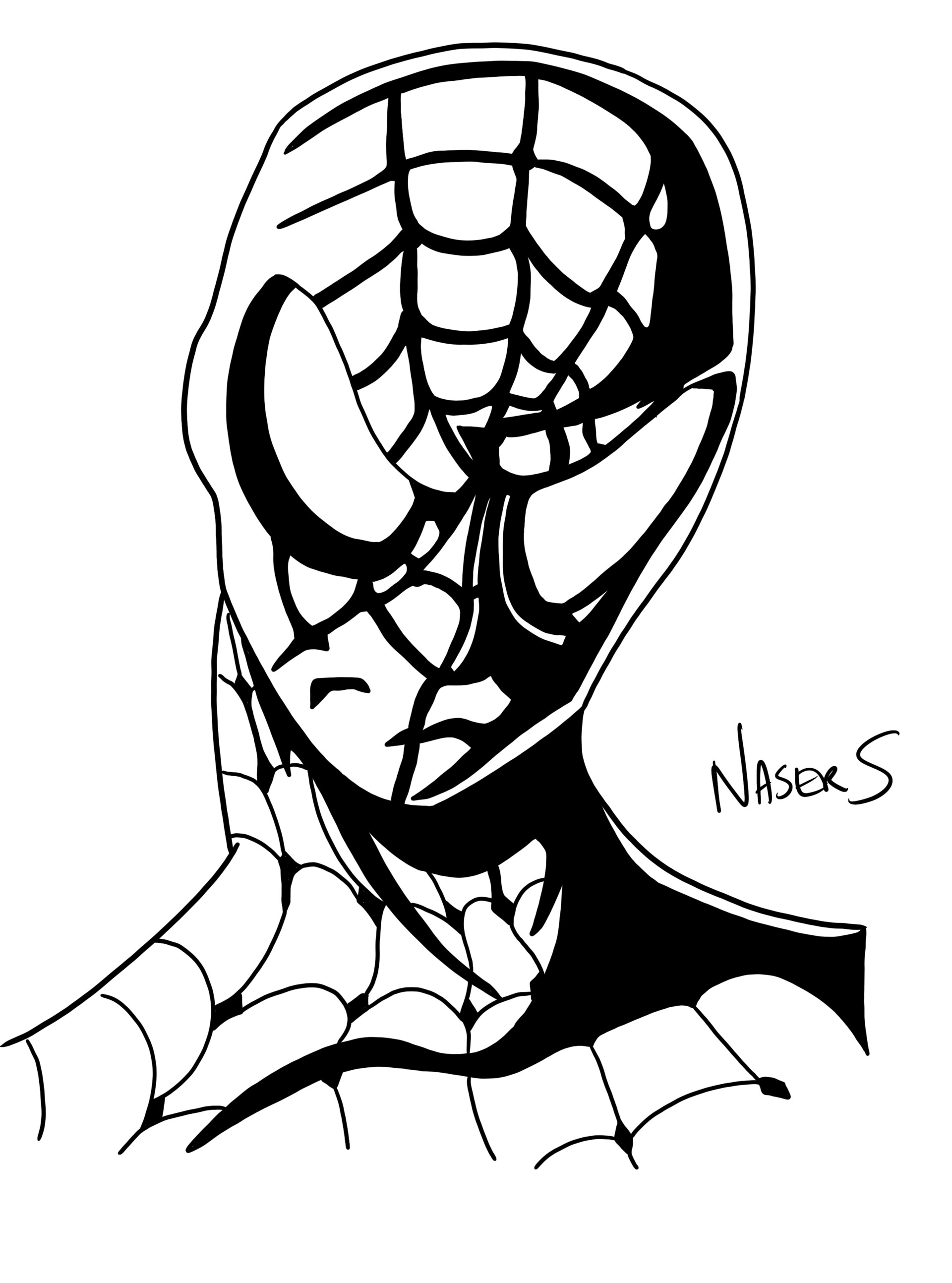 Naser Salah - Spider-Man Headshot